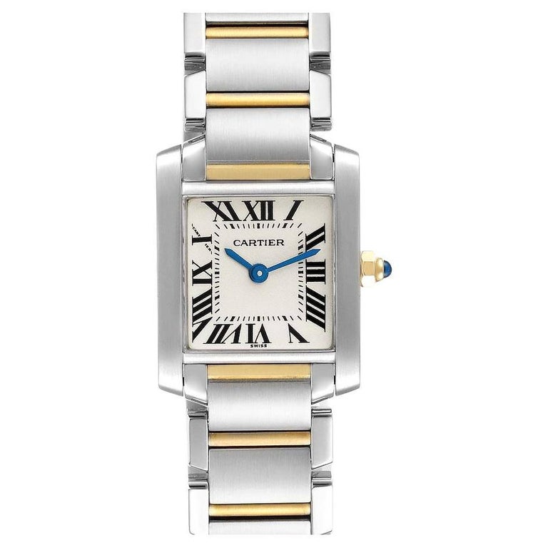 Cartier Tank Francaise Small Two Tone Ladies Watch W51007Q4 at 1stDibs