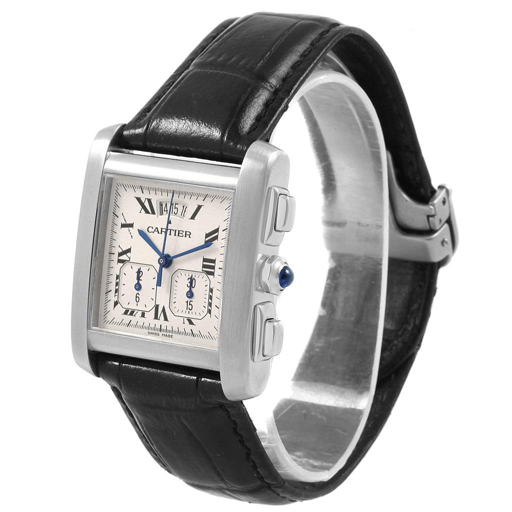 Cartier Tank Francaise XXL Chronoreflex Steel Men’s Watch W5101455 For ...
