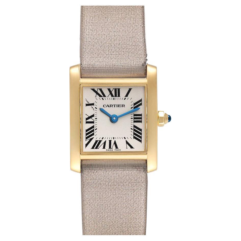 Cartier Sterling Silver Limited Edition Art Deco Tank Quartz Wristwatch ...
