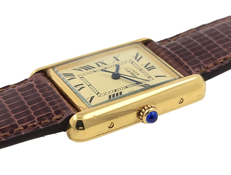 Cartier Tank Jumbo Date 2413 Large GM LM Must de Cartier L.C Classic ...