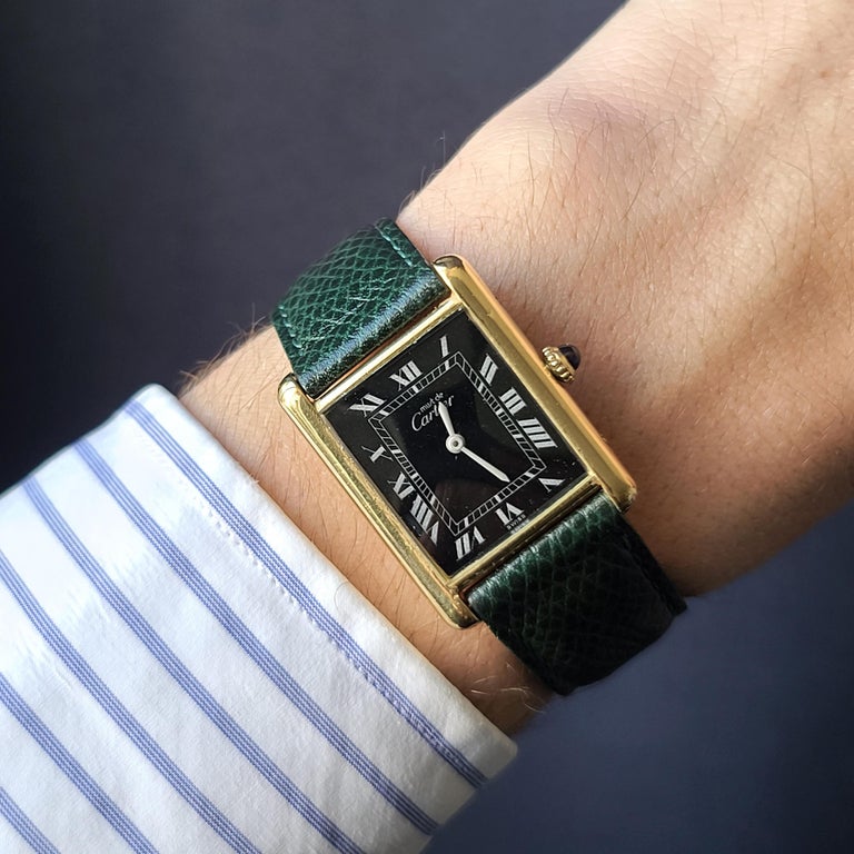 Cartier Tank Large GM LM Must de Cartier LC Classic Railway Vermeil ...