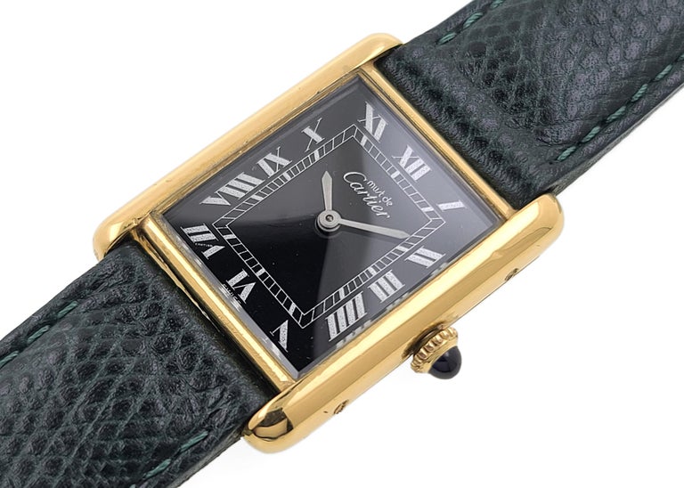 Cartier Tank Large GM LM Must de Cartier LC Classic Railway Vermeil ...