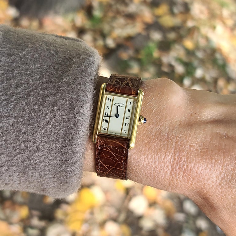 Cartier Tank L.C. Must de Cartier Louis 1920 Art Deco Model Vermeil ...