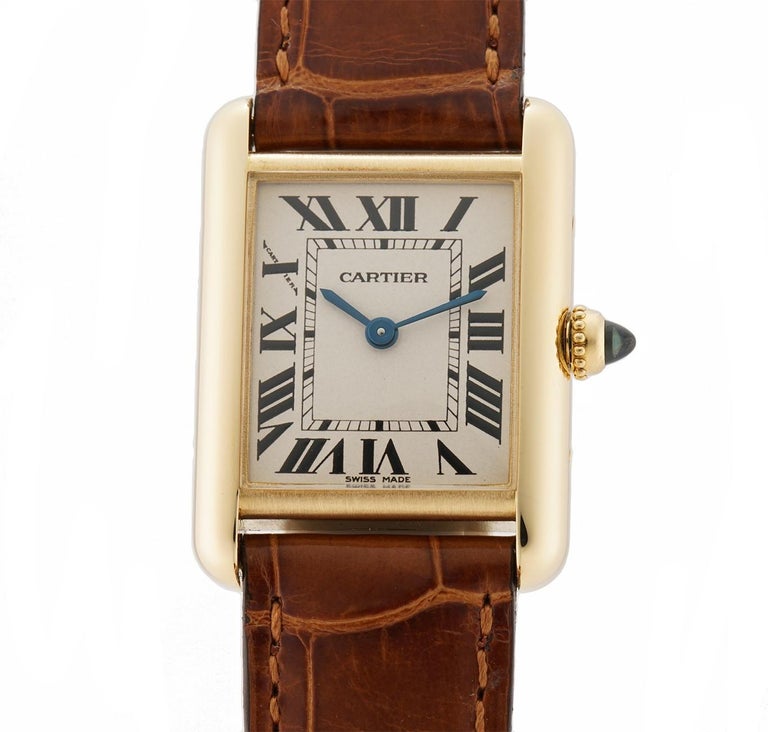 Cartier Tank Louis Cartier W1529856, Silver Dial, Certified at 1stDibs