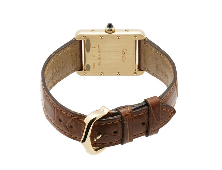 Cartier Tank Louis Cartier W1529856, Silver Dial, Certified at 1stDibs