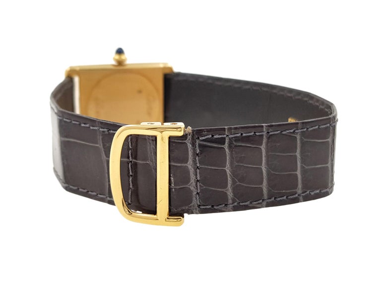 Cartier Tank Louis Extra-Plate Gold Large Jaeger Lecoultre JLC P838 ...