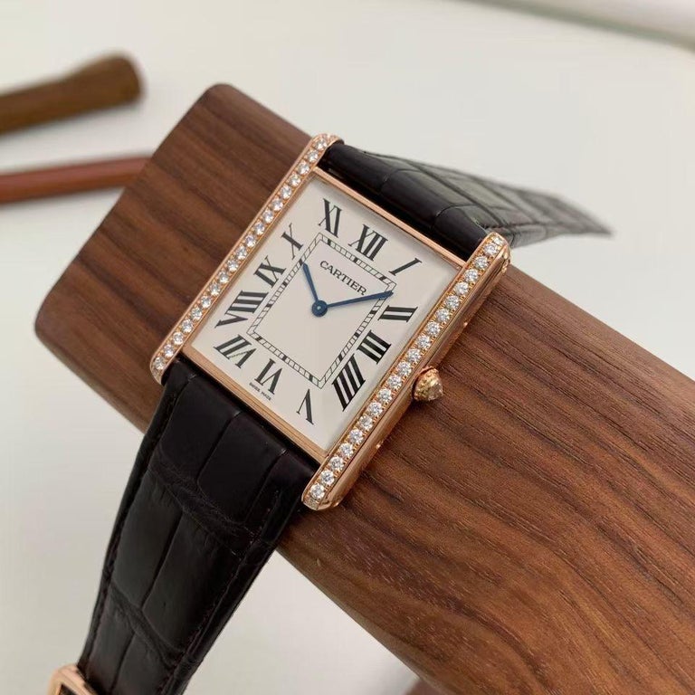 Cartier Tank Louis Rose Gold Men’s WT200005 at 1stDibs