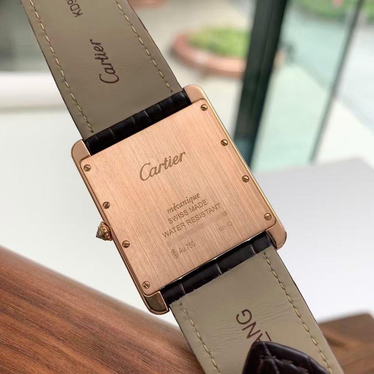 Cartier Tank Louis Rose Gold Men’s WT200005 at 1stDibs