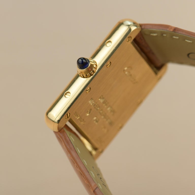 Cartier Tank Louis Small Model 18k Yellow Gold Watch W1529856 at 1stDibs