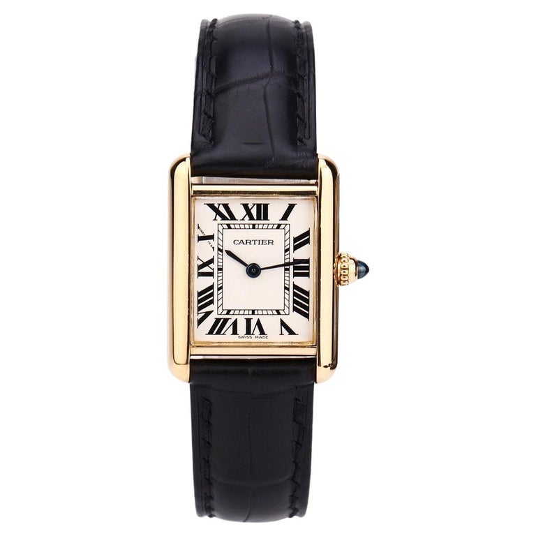 Cartier Tank Louis Small Model 18k Yellow Gold Watch W1529856 at 1stDibs