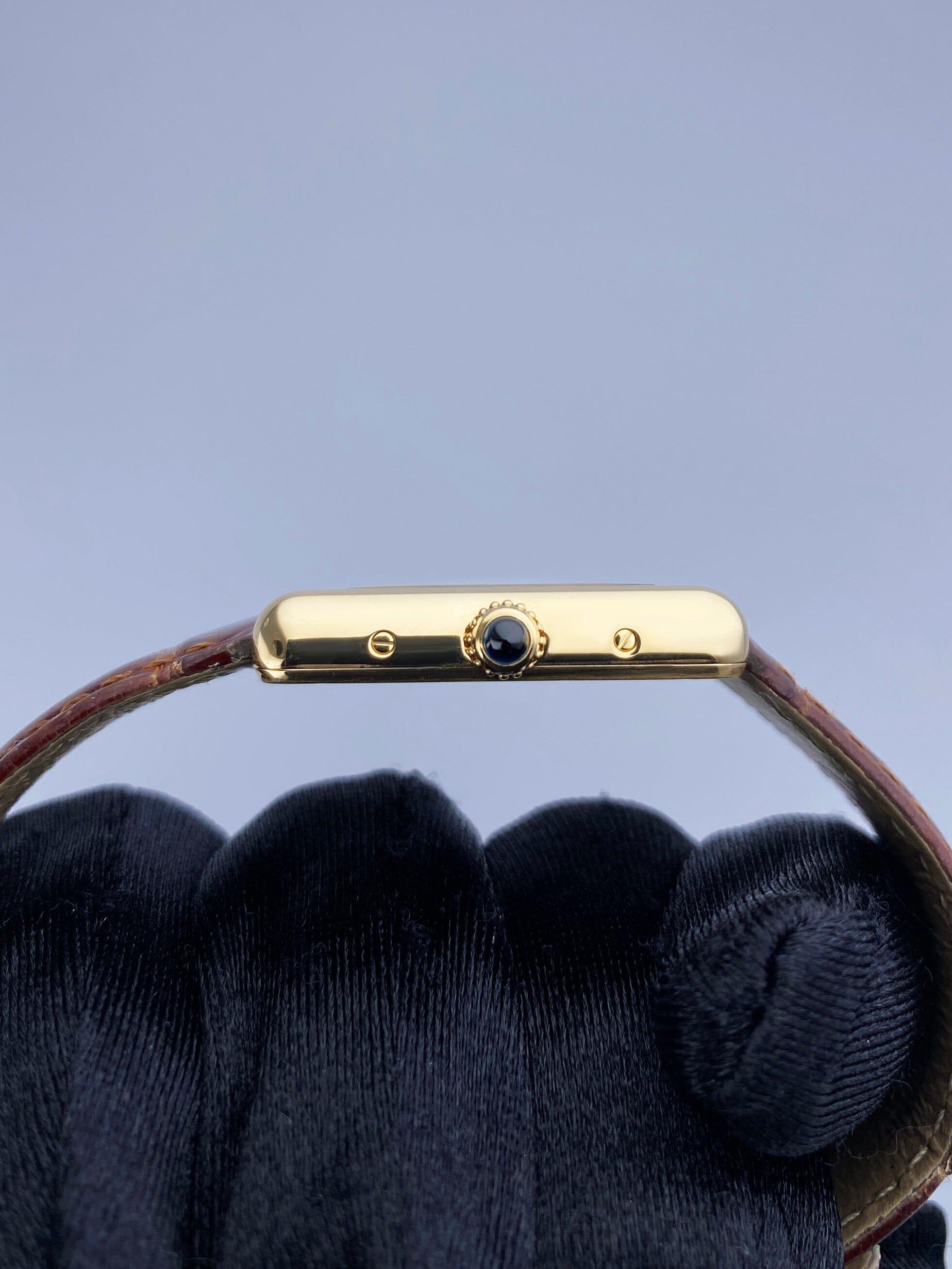 Cartier Tank Louis W1529856 18k Yellow Gold Ladies Watch For Sale at ...