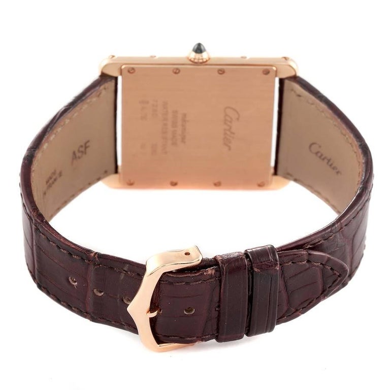 Cartier Tank Louis XL 18k Rose Gold Manual Winding Watch W1560017 at ...