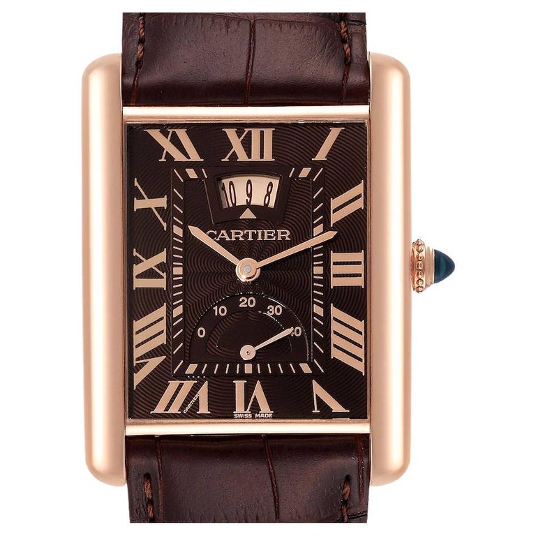 Cartier Tank Louis XL Power Reserve 18k Rose Gold Watch W1560002 For ...