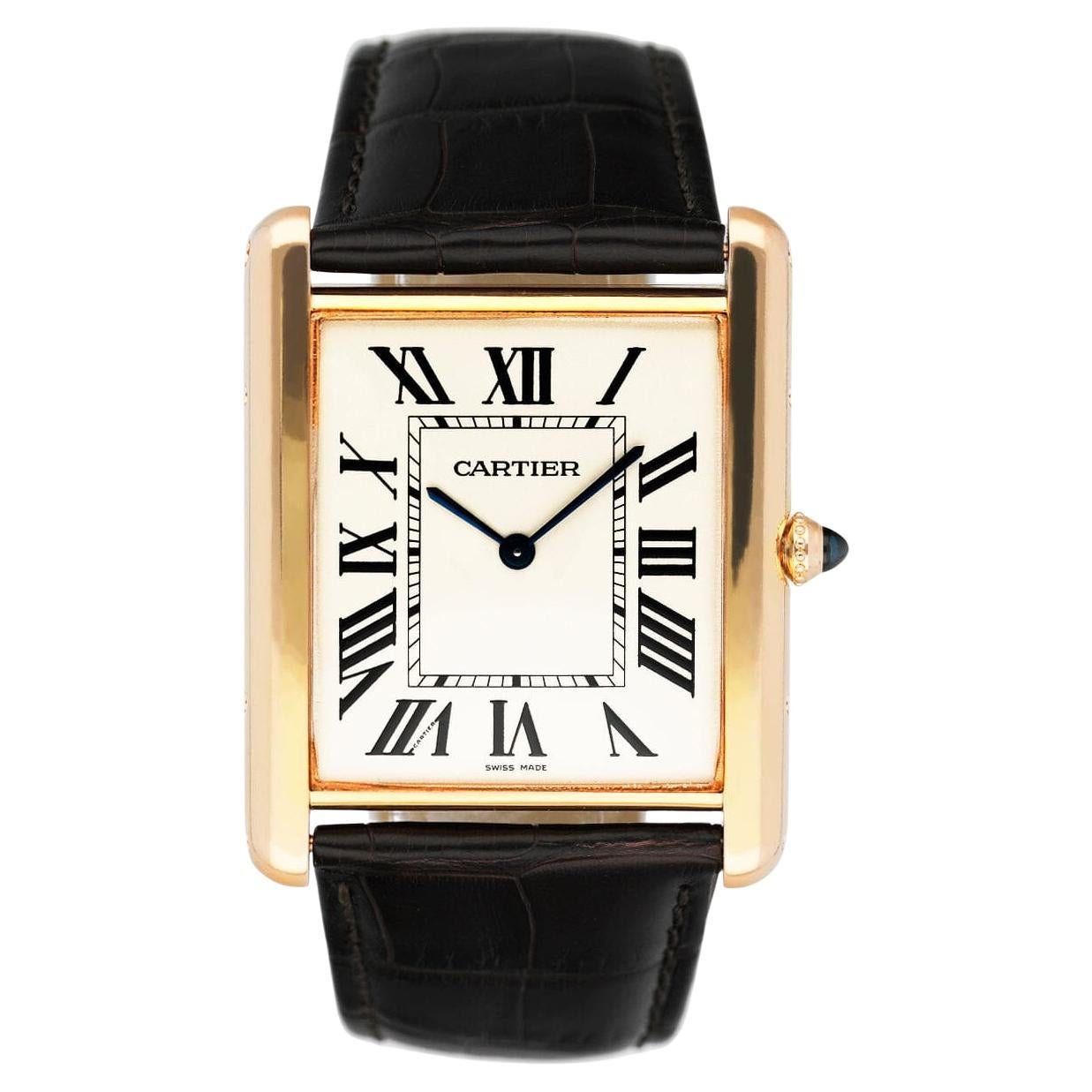 Cartier Tank Louis Cartier WGTA0010 Women's Watch in 18 Karat Rose Gold ...