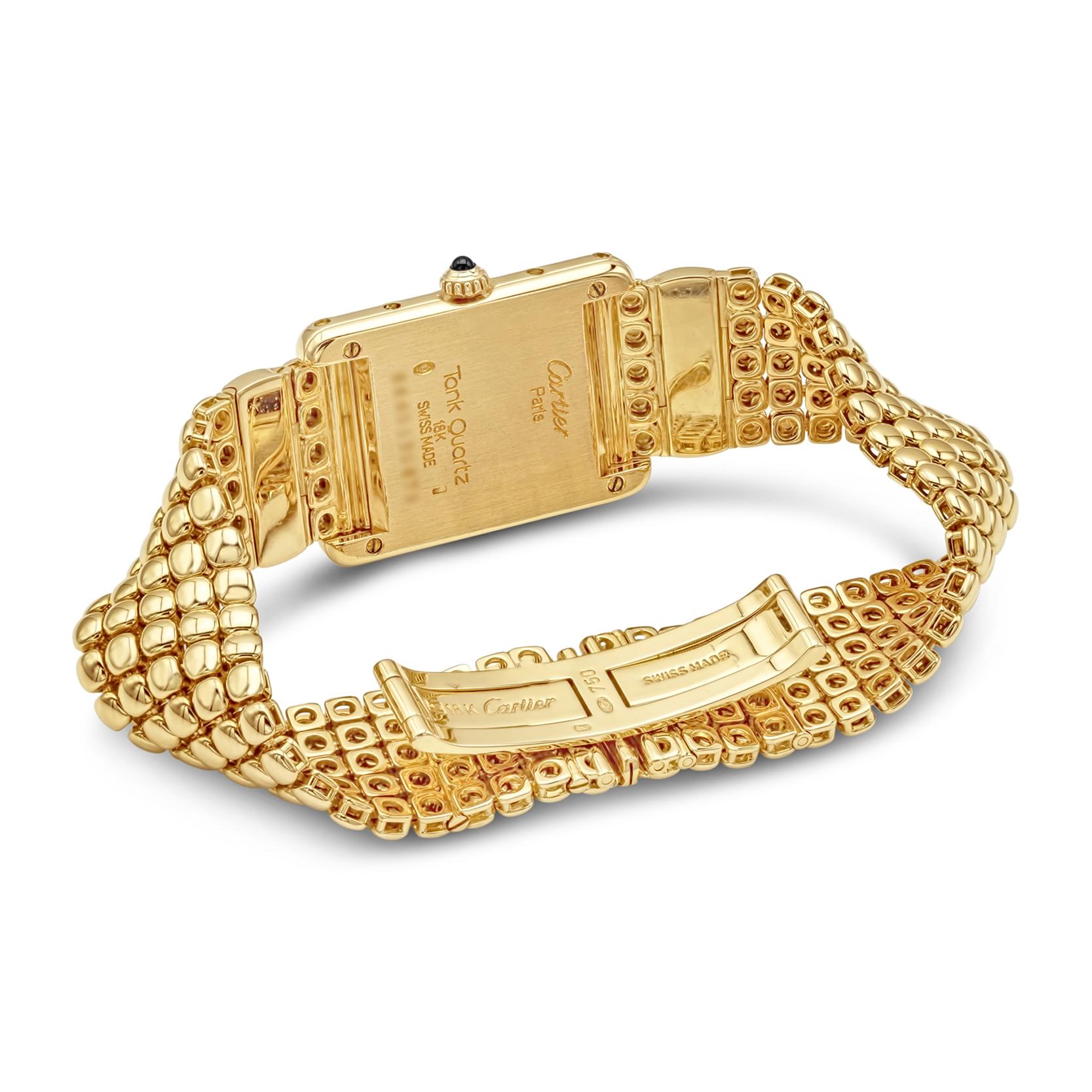 Cartier Tank Louis Yellow Gold Quartz Wrist Watch at 1stDibs | cartier ...