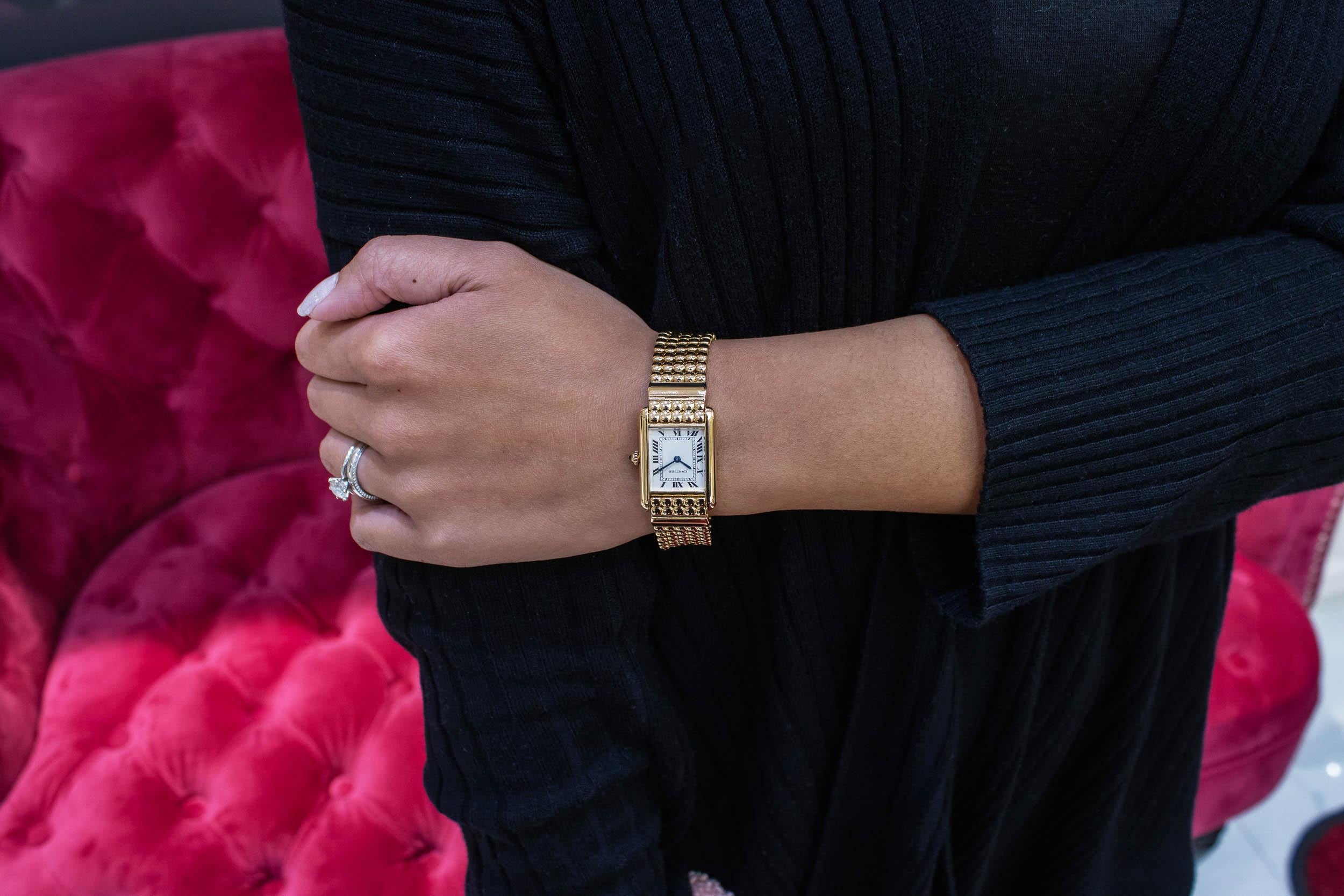 Cartier Tank Louis Yellow Gold Quartz Wrist Watch at 1stDibs | cartier ...