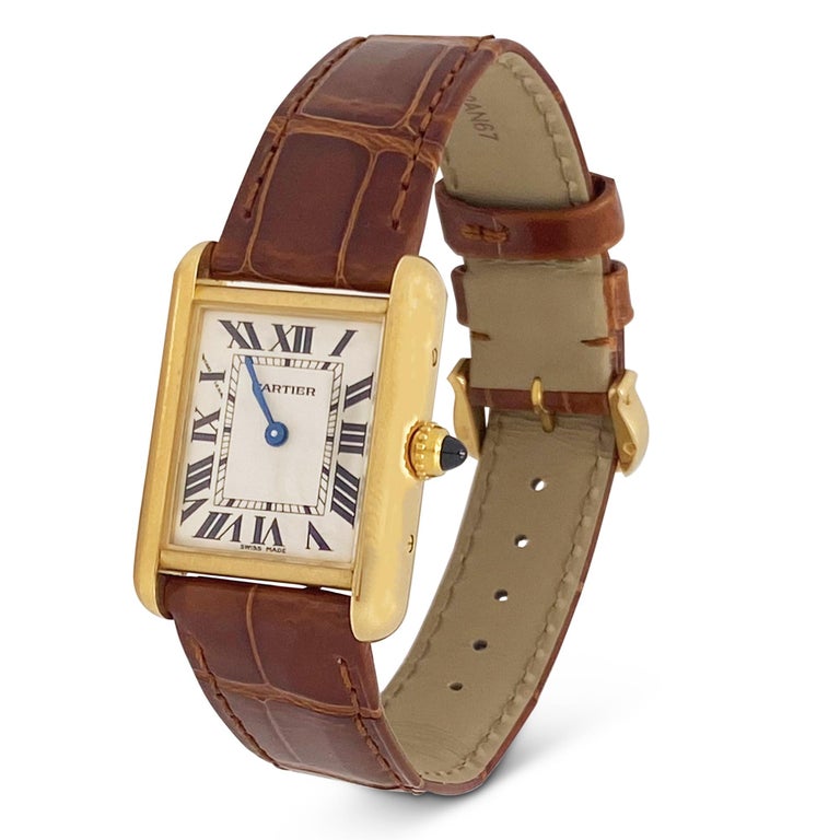 Cartier Tank Louis Yellow Gold Watch For Sale at 1stDibs