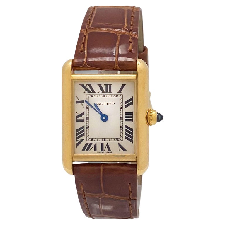 Cartier Tank Louis Yellow Gold Watch For Sale at 1stDibs