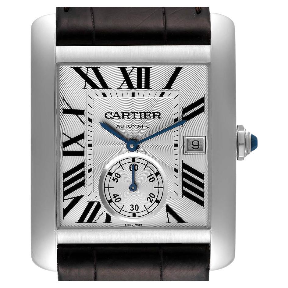 Cartier Tank MC Blue Dial Automatic Steel Mens Watch WSTA0010 Box ...