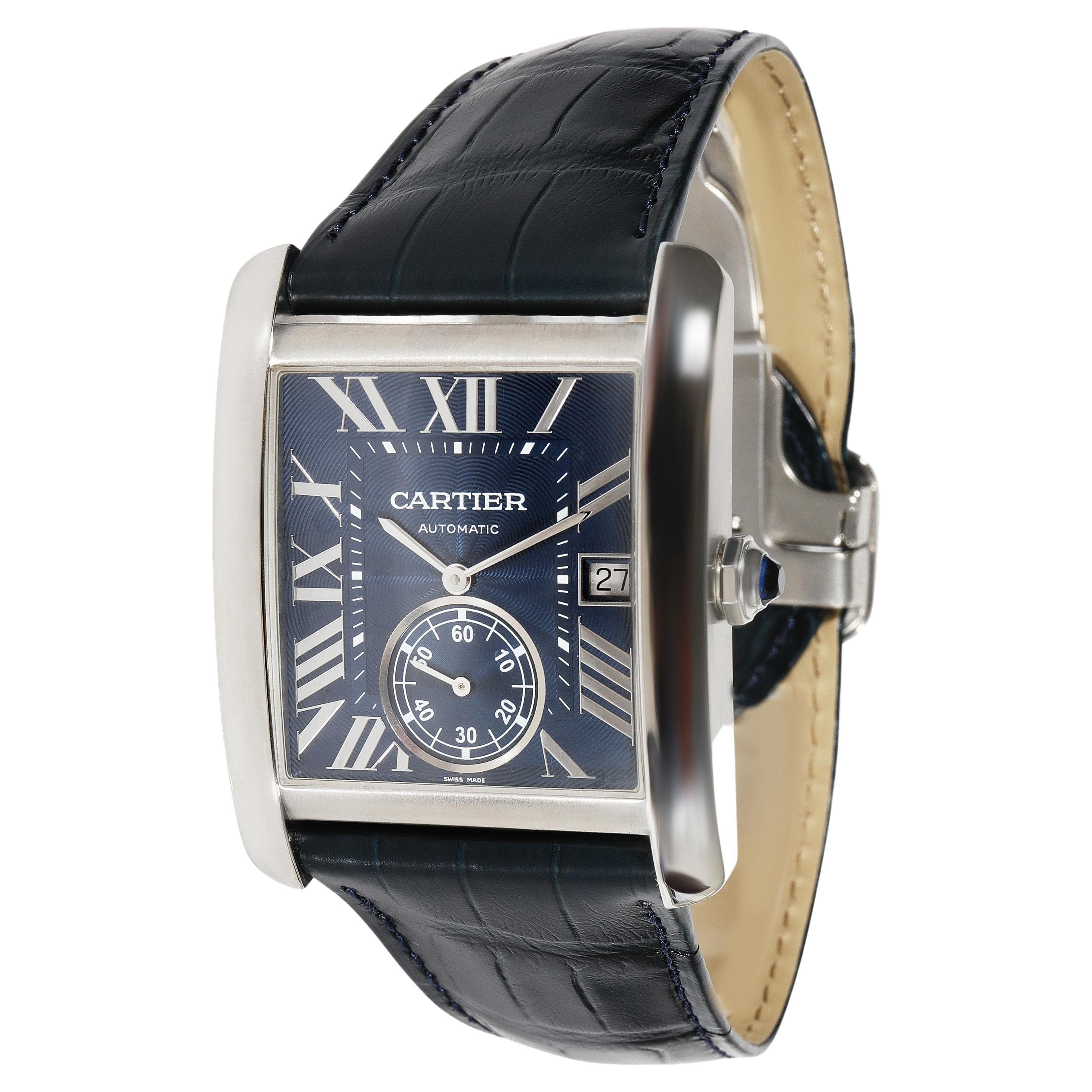 Men’s Cartier Tank Sterling Silver Quartz, circa 2000s For Sale at 1stDibs