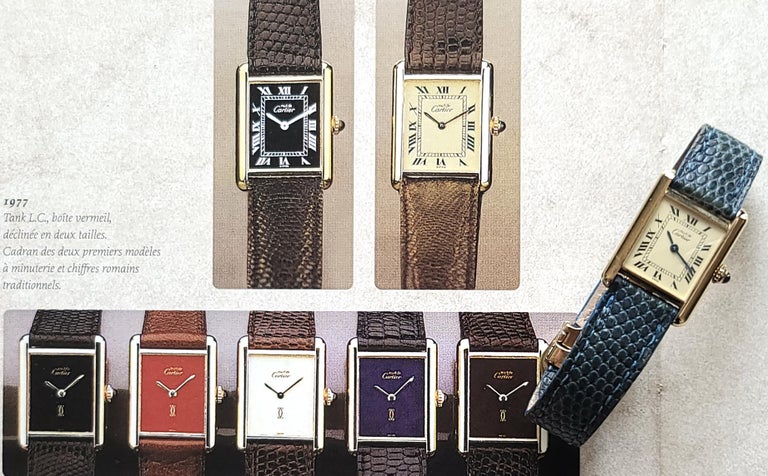 Cartier Tank Must de Cartier Classic Railway Louis 1613 Vermeil ...