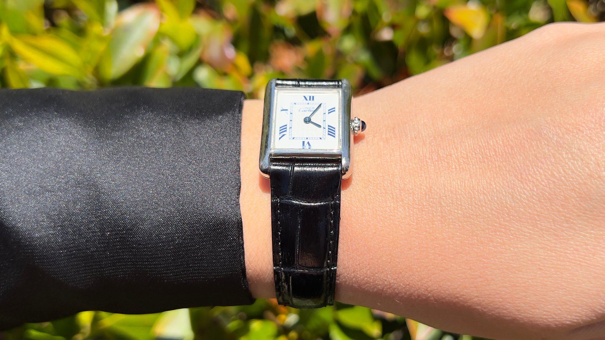 Cartier Tank Must de Cartier Watch 2416 Silver 22MM For Sale at 1stDibs