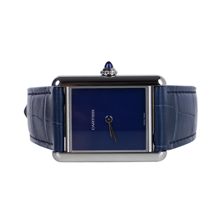 Cartier Tank Must de Cartier Watch Blue 2021 Limited Edition New w/ Box ...