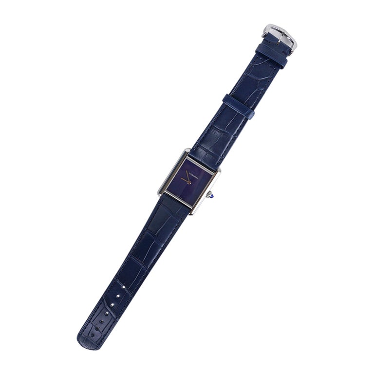 Cartier Tank Must de Cartier Watch Blue 2021 Limited Edition New w/ Box ...