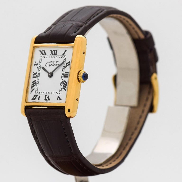 Cartier Tank Must de Men's Sized Watch, 1990s at 1stDibs