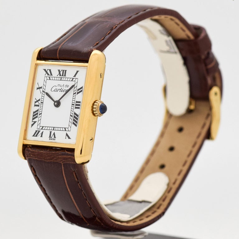 Cartier Tank Must de Men's Sized Watch, 1990s at 1stDibs