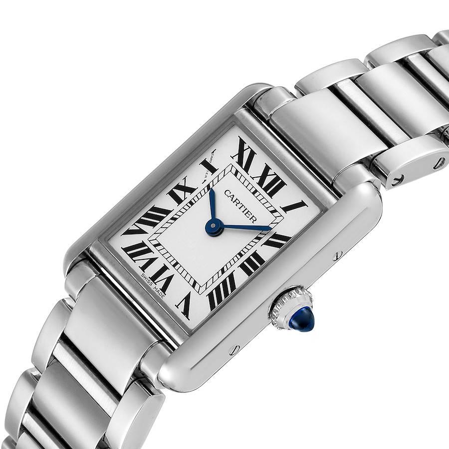 Cartier Tank Must Small Steel Silver Dial Ladies Watch WSTA0051 Box ...