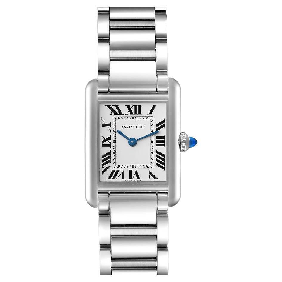 Cartier Tank Must Small Steel Silver Dial Ladies Watch WSTA0051 Box ...