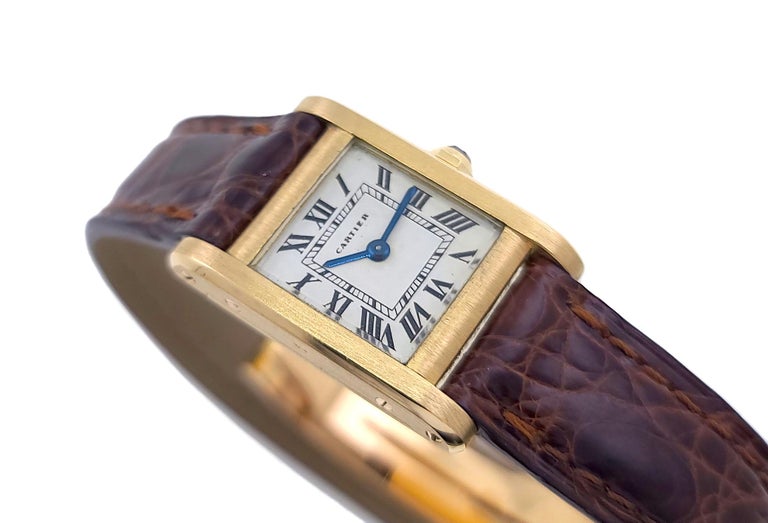 Cartier Tank Normale Lignes Circa 1960 18k 750 Gold Cal. Jaeger ...