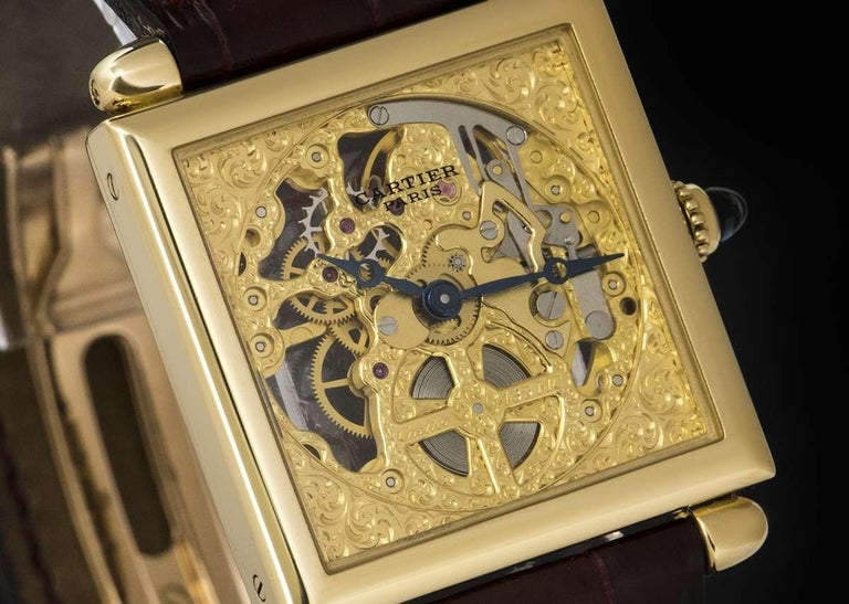 Cartier Tank Obus Skeleton Dial Limited Edition 2380C Manual Wind ...