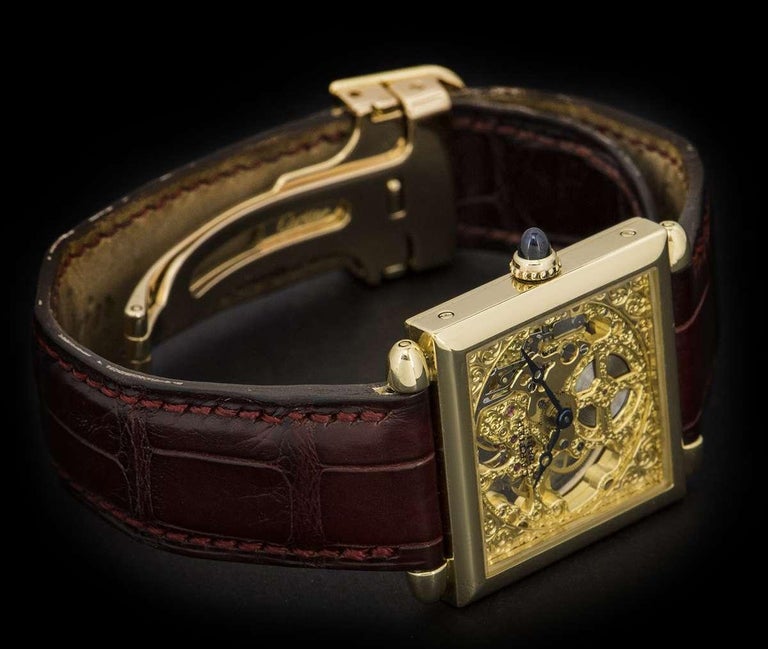 Cartier Tank Obus Skeleton Dial Limited Edition 2380C Manual Wind ...