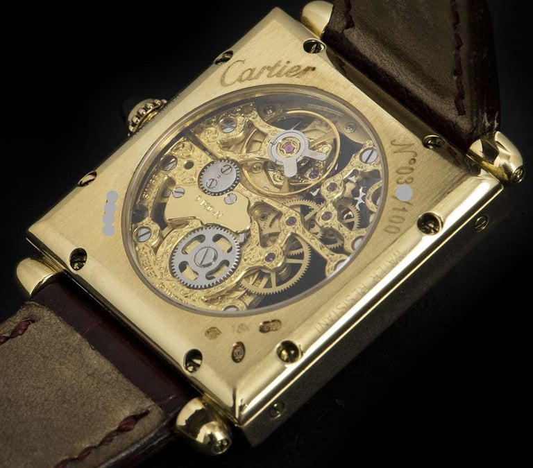 Cartier Tank Obus Skeleton Dial Limited Edition 2380C Manual Wind ...