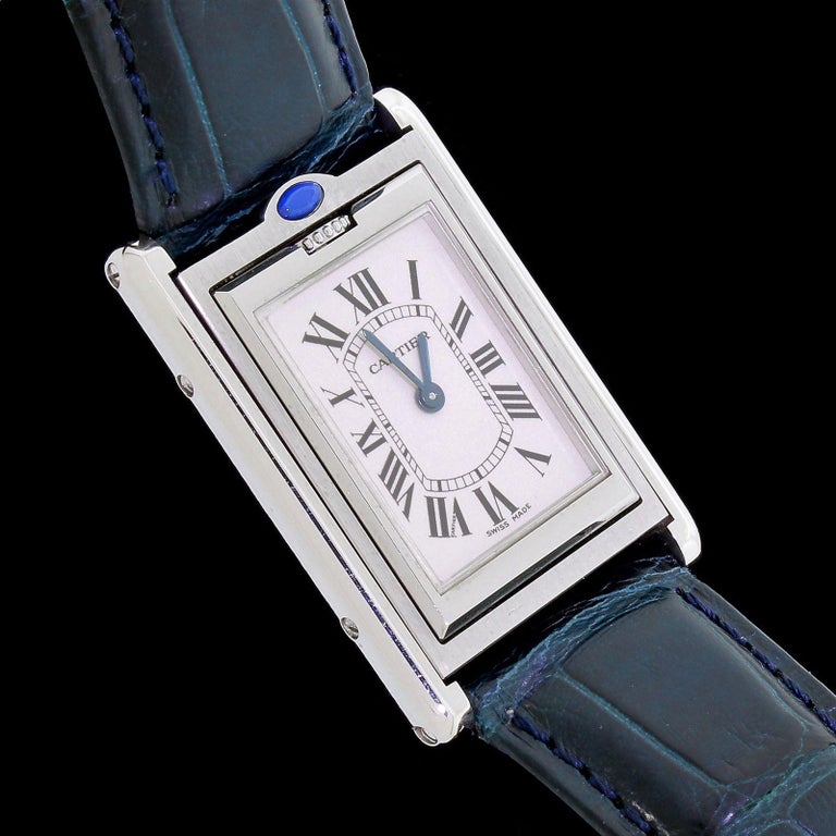 Cartier Tank Reverso Basculante Ref 2405 Unisex Wristwatch Stainless ...