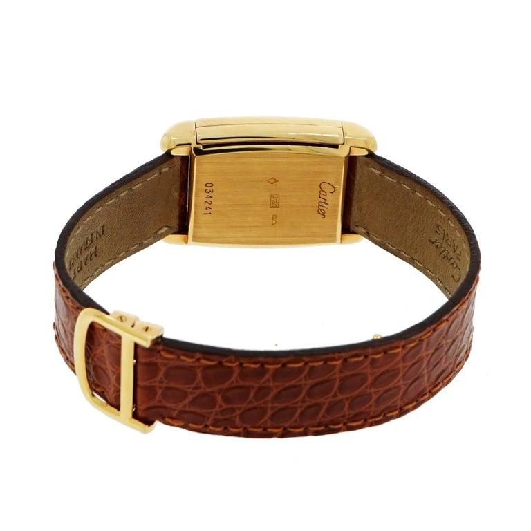 Cartier Tank Reverso Dual Time Zone Vintage in 18 karat Yellow Gold at ...