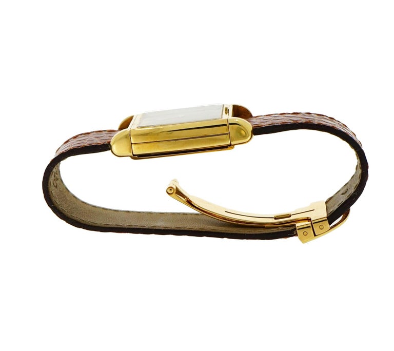 Cartier Tank Reverso Dual Time Zone Vintage in 18 karat Yellow Gold at ...