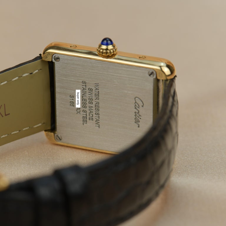 Cartier Tank Solo 18K Yellow Gold Watch W5200002 at 1stDibs