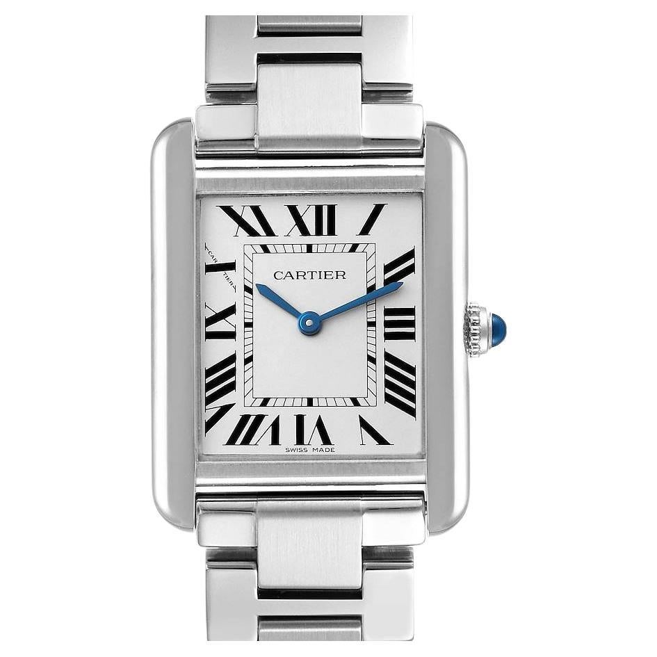 Cartier Tank Solo Stainless Steel Ladies Watch W520005 at 1stDibs