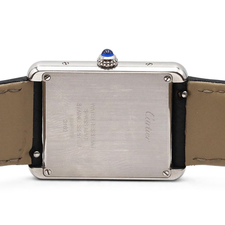 Cartier Tank Solo Stainless Steel Watch, Large Model at 1stDibs