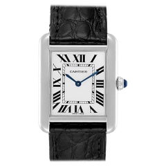 Cartier Tank Solo Steel Black Strap Quartz Ladies Watch W1018255 For ...