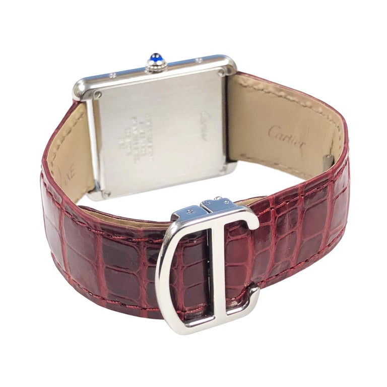 Cartier Tank Solo Steel Quartz Wristwatch at 1stDibs