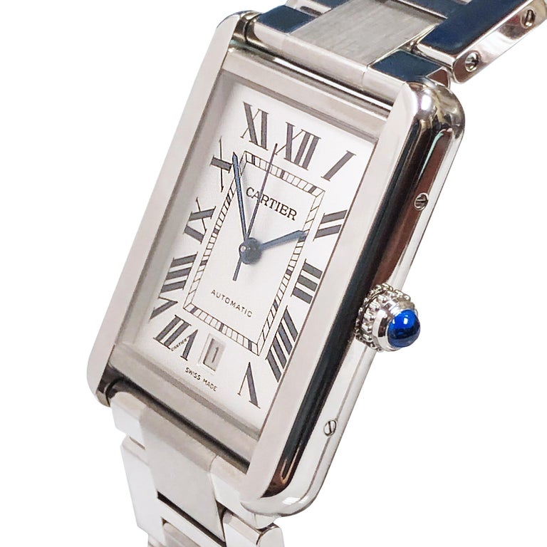 Cartier Tank Solo X L Stainless Steel Automatic Winding Wristwatch at ...