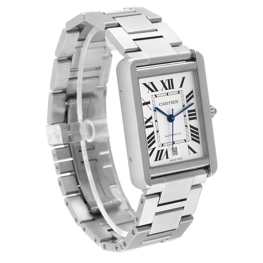 Cartier Tank Solo XL Silver Dial Automatic Steel Mens Watch W5200028 ...
