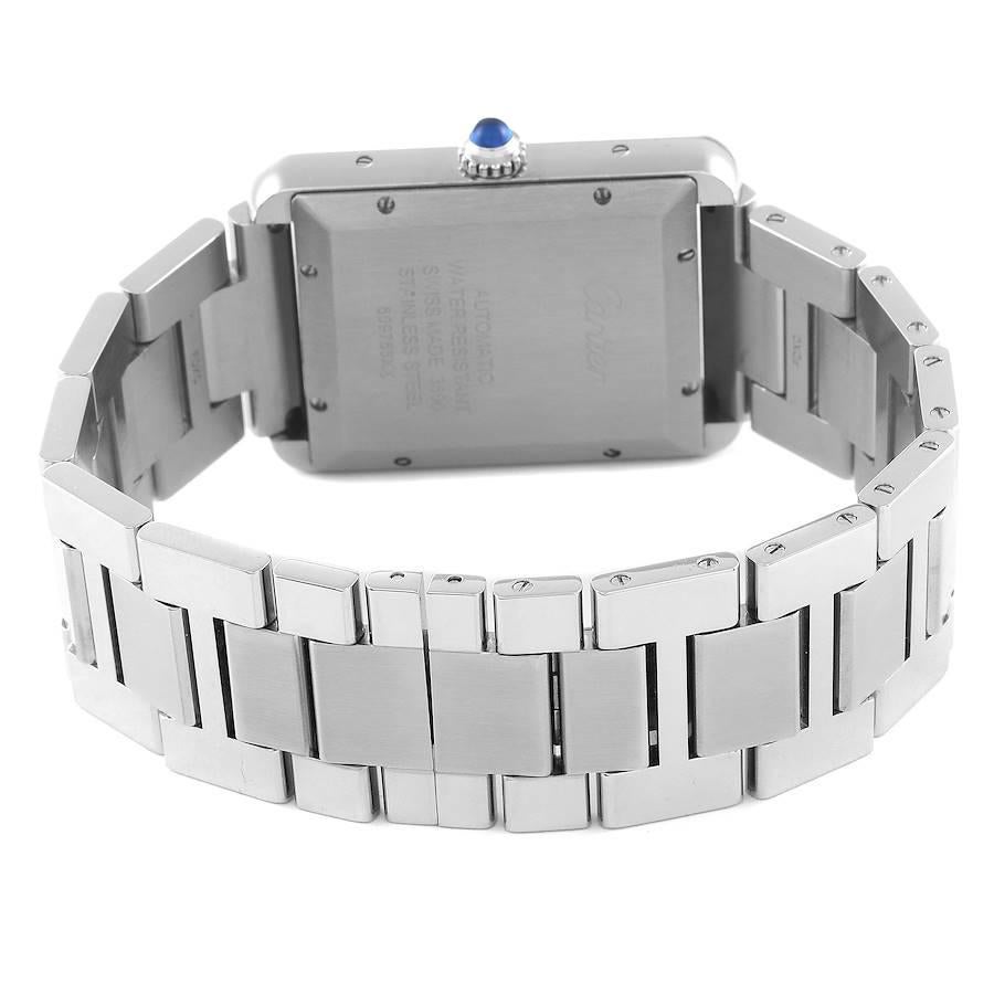Cartier Tank Solo XL Silver Dial Automatic Steel Mens Watch W5200028 ...