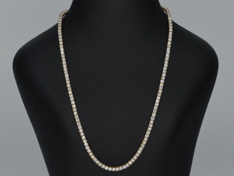 Cartier Tennis-Collier Necklace with 8.88 Carat Diamonds For Sale at ...