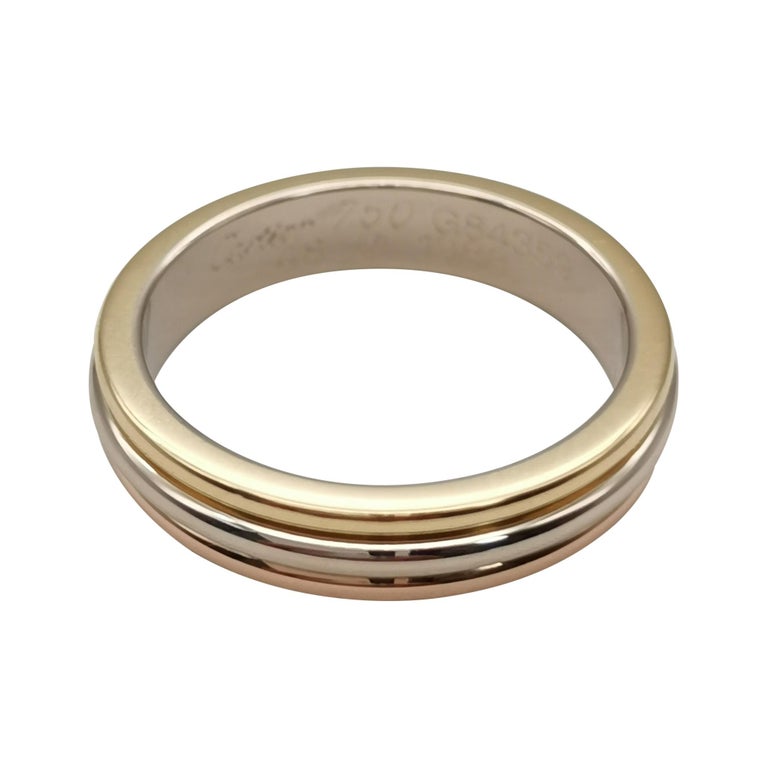 Cartier Three Color Band Ring at 1stDibs