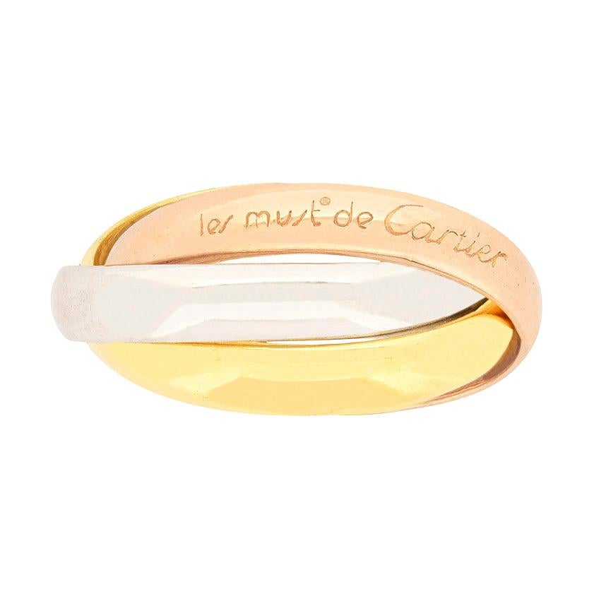 Cartier Three Gold Trinity Ring at 1stDibs